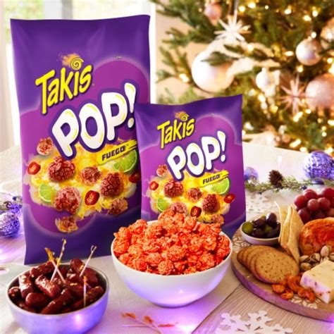 Takis Fuego Pop Hot Chili Pepper And Lime Popcorn 2 Oz Kroger