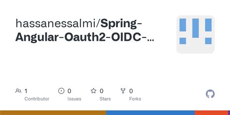 GitHub Hassanessalmi Spring Angular Oauth OIDC Keycloak