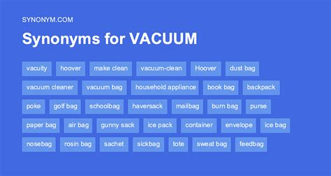 Another Word For Vacuum Synonyms And Antonyms