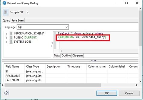 X Parameter In Jasper Report
