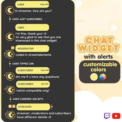 Chat Widget Streamlabs Etsy