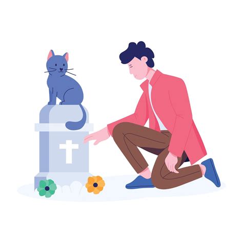 Man Visiting Grave Flat Style Illustration 49694075 Vector Art At Vecteezy Man Visiting Grave Flat Style Illustration 49694075 Vector Art At Vecteezy