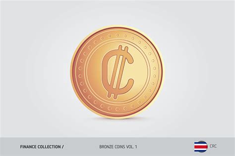 청동 색 동전입니다 현실적인 청동 코스타리카 콜론 동전입니다 배경에 고립 된 개체입니다 웹사이트 웹 디자인 모바일 애플 리 케이 션 인포 그래픽에 대 한 금융 개념 0명에