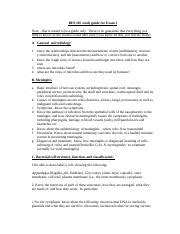 BIO Study Guide For Exam BIO Study Guide For Exam Note This Is Meant To Be A Guide