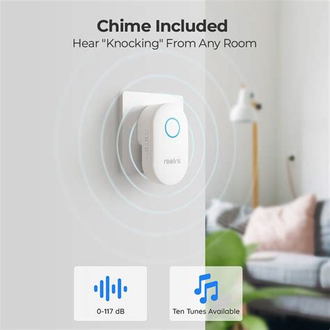 Reolink 2k Video Doorbell Wifi Smart Outdoor Home Video Intercom Huma Uk