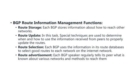 border gateway protocol and ipv6 pptx