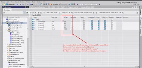 Siemens Tia Portal Optimized And Standard Data Block Access PLC Programming Learning