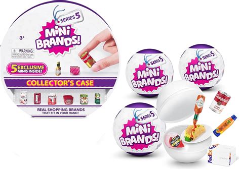Mini Brands Series 5 Collectors Kit By Zuru 3 Capsules 1 Collectors Case Amazon