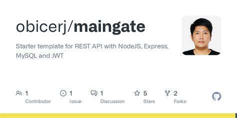 Github Obicerjmaingate Starter Template For Rest Api With Nodejs Express Mysql And Jwt
