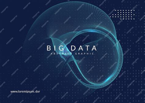 Premium Vector Big Data Background Technology For Visualization