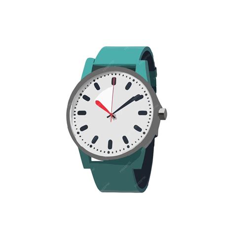 Time Clock Watch Flat Design Vector Illustration Premium Ai Generated Vector