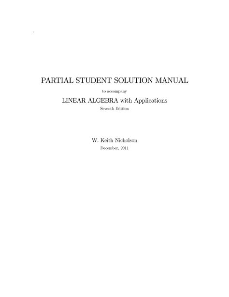 Student Solution Manual Studocu