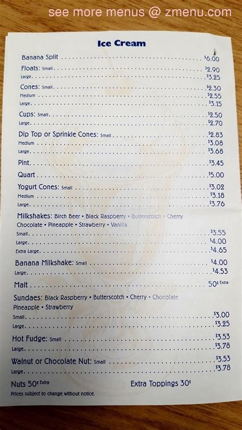 Online Menu Of Arctic Circle Churchville Restaurant Churchville