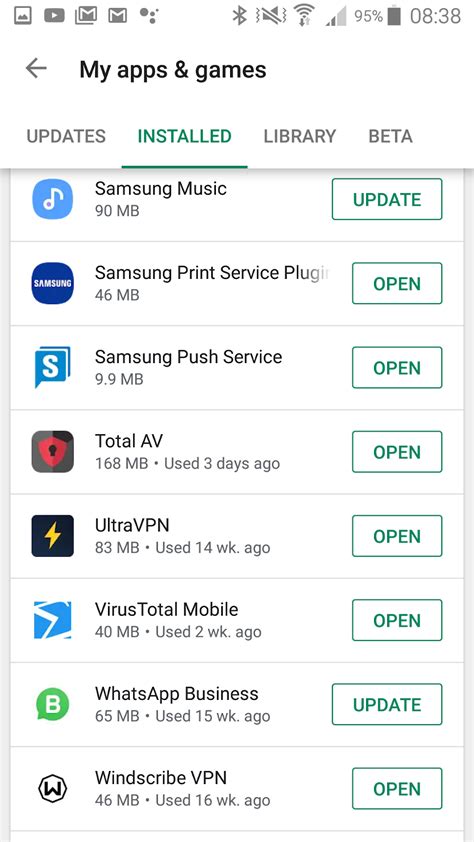 Uninstalling On Android Totalav