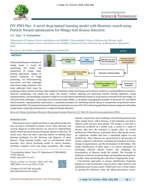 Pdf Dv Pso Net A Novel Deep Mutual Learning Model With Heuristic
