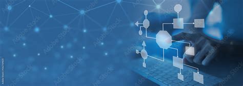 Business Process And Workflow Automation With Flowchart Businesswoman