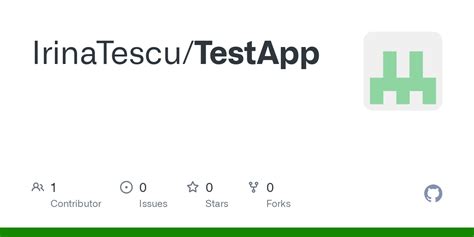 Github Irinatescutestapp