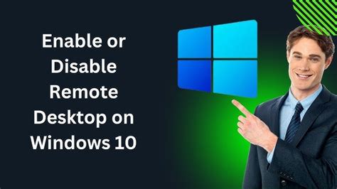 windows 10 how to enable or disable remote desktop youtube to disable