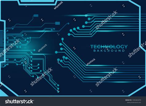 Circuit Board Design Background Vector Illustration Stock Vector Royalty Free 1505463470