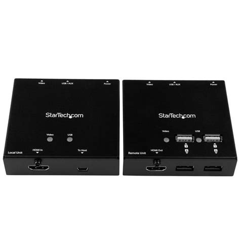 Startech Hdmi Over Cat Extender With Port Usb Hub Ft P St Usbhd Mwave