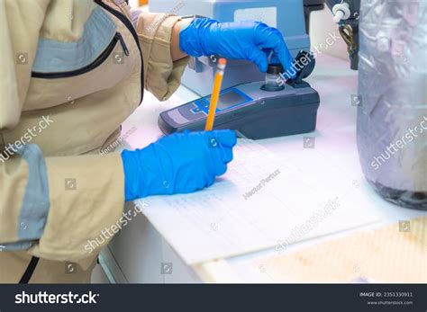 Conducting Turbidity Test On Water Sample Stock Photo Shutterstock