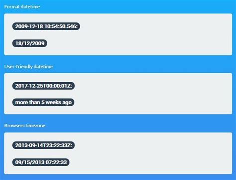 Format Prettify Convert Datetime DateFormat