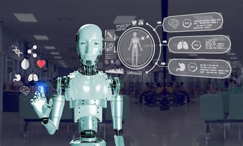 Robotic Arm With Algorithm Artificial Intelligence Algorithm Concept
