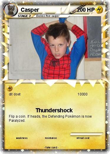 Pokémon Casper 41 41 Thundershock My Pokemon Card