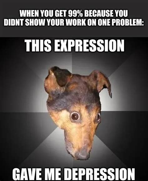 Depression Dog Meme Depression Black Dog Etsy