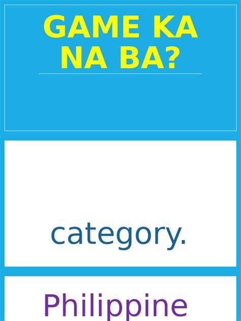 Game Ka Na Ba Periods Of Phil Lit Pdf Epic Poetry