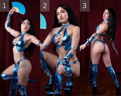 Mortal Kombat Kitana Cosplay Print 85x11 Etsy