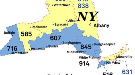 New York State Area Code Map New York Zip Codes New York County Ny