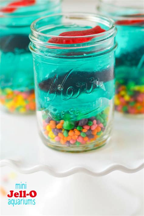 Mini Jello Aquariums Confessions Of A Cookbook Queen Fun Snacks For