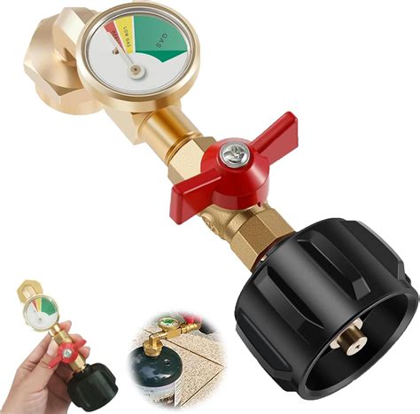 Propane Refill Elbow Adapter With Tank Gauge1 Propane Tank Refill