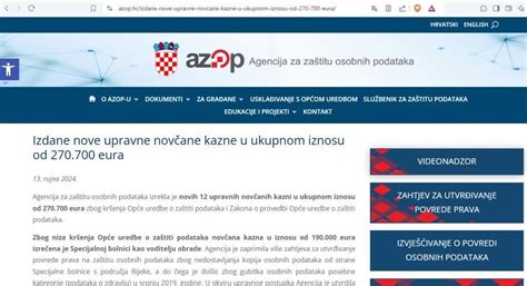 Irina Duncheva On Linkedin Хърватският надзорен орган наложи 12 глоби на обща стойност 270 700 евро