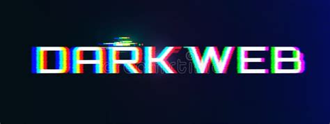 dark web concept dark bg with glitch effect stock vector