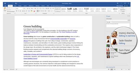 Microsoft Explains The New Office 2016 Share Feature For Easy Collaboration