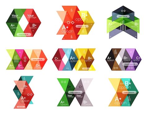 Premium Vector Vector Arrow Option Infographic Templates Set Backgrounds For Workflow Layout