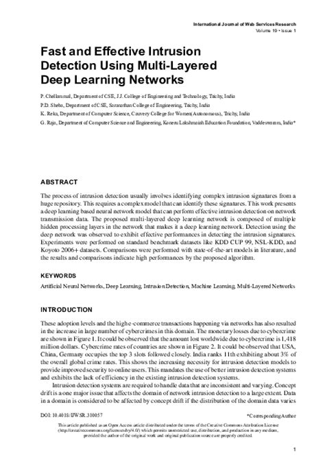 Pdf Fast And Effective Intrusion Detection Using Multi Layered Deep