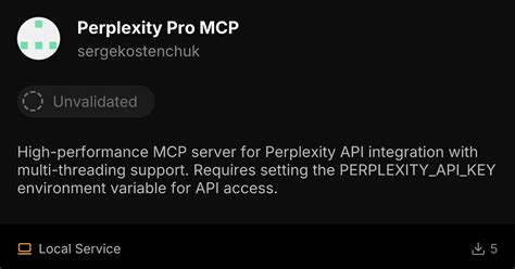 Perplexity Pro Mcp Mcp Servers · Lobehub