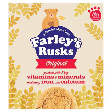 Farleys All Ages 4 6 Months Onwards Farleys Rusks Original 300g