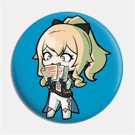 Chibi Jean Genshin Impact Pin In Chibi Custom Pins Roleplay