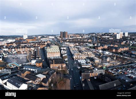 Aerial Overhead Views Of Victoria Road In Stoke On Trent Vicky Road A