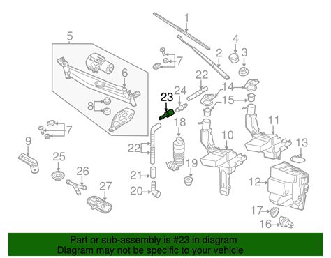 2004 2025 Volkswagen Windshield Washer Hose Connector 1j0 955 875 P