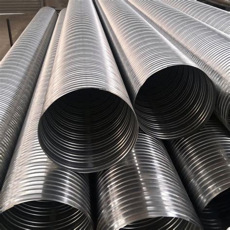 Corrugated Galvanized Steel Pipe Culvert Pipes Zinc Coated Corrugated Pipe And Bellows