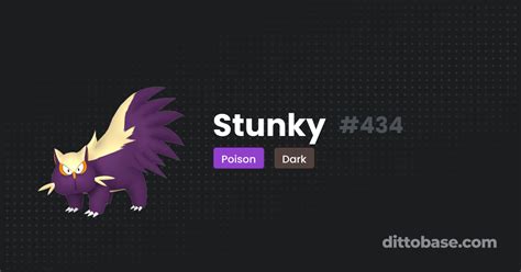 Stunky Dittobase Pokédex