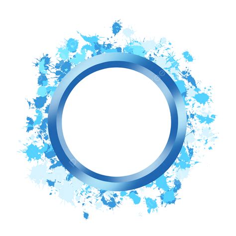 Circle Frame Clip Art Blue