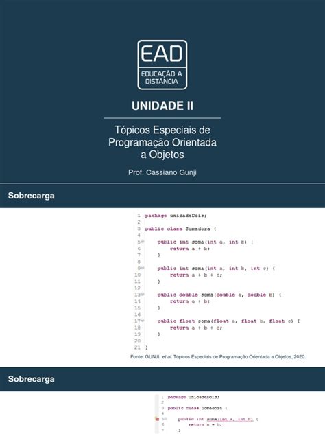 Slides De Aula Ii Poo Pdf Classe Programação De Computadores