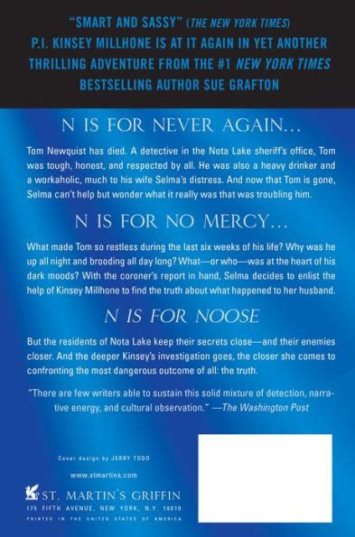 Barnes And Noble N Is For Noose Kinsey Millhone Series 14 Mall Of