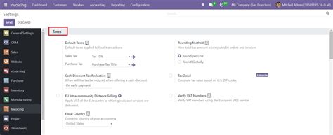 Taxes In Odoo 16 Invoicing App Odoo V16 Community Edition Book